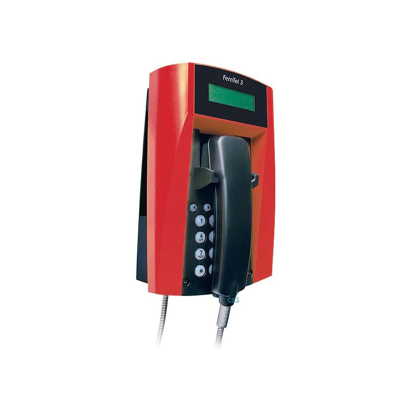 FHF FernTel 3 Tefefon analog, schwarz/rot, mit Display